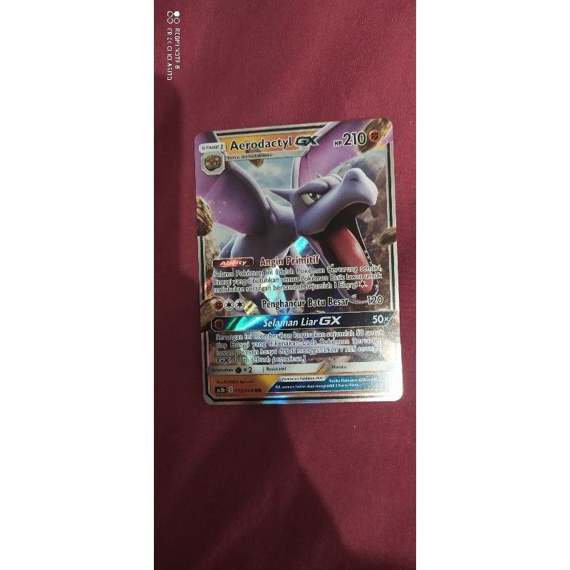 Jual kartu pokemon bahasa Indonesia Aerodactyl gx RR | Shopee Indonesia