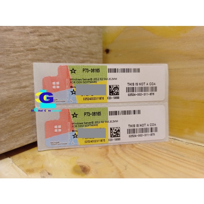 Jual Coa Window Server 2012 R2 Standard 16 Core 5 CAL Original Lifetime ...