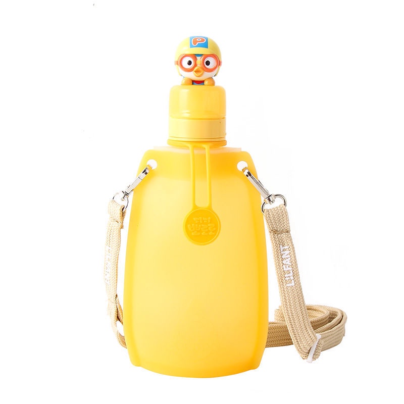 Jual PRE ORDER Bottle Drink Kids Pororo (Silicone Straw Bottle ...