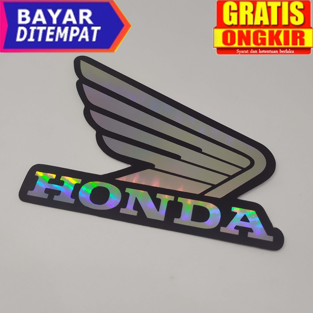 Jual Stiker Logo Honda Hologram, Sticker Sayap Honda, Stiker Logo Honda ...