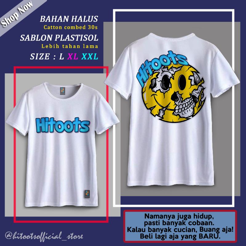 Jual T-SHIRT HITOOTS LOGO ANIMASI (WHITE) | Shopee Indonesia
