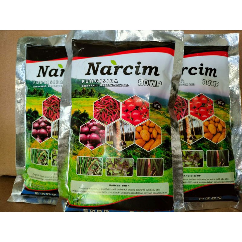 Jual Fungisida Narcim 80 WP 100 gram KARBENDAZIM 80% | Shopee Indonesia