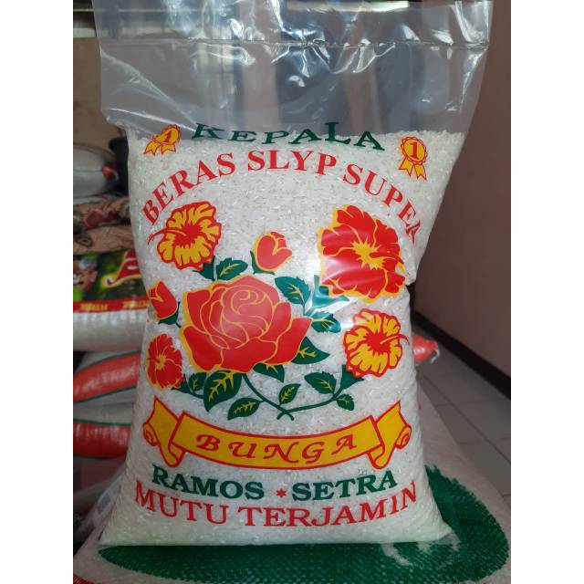 Jual BERAS SLYP SUPER cab BUNGA 5 KG,BERAS BUNGA | Shopee Indonesia