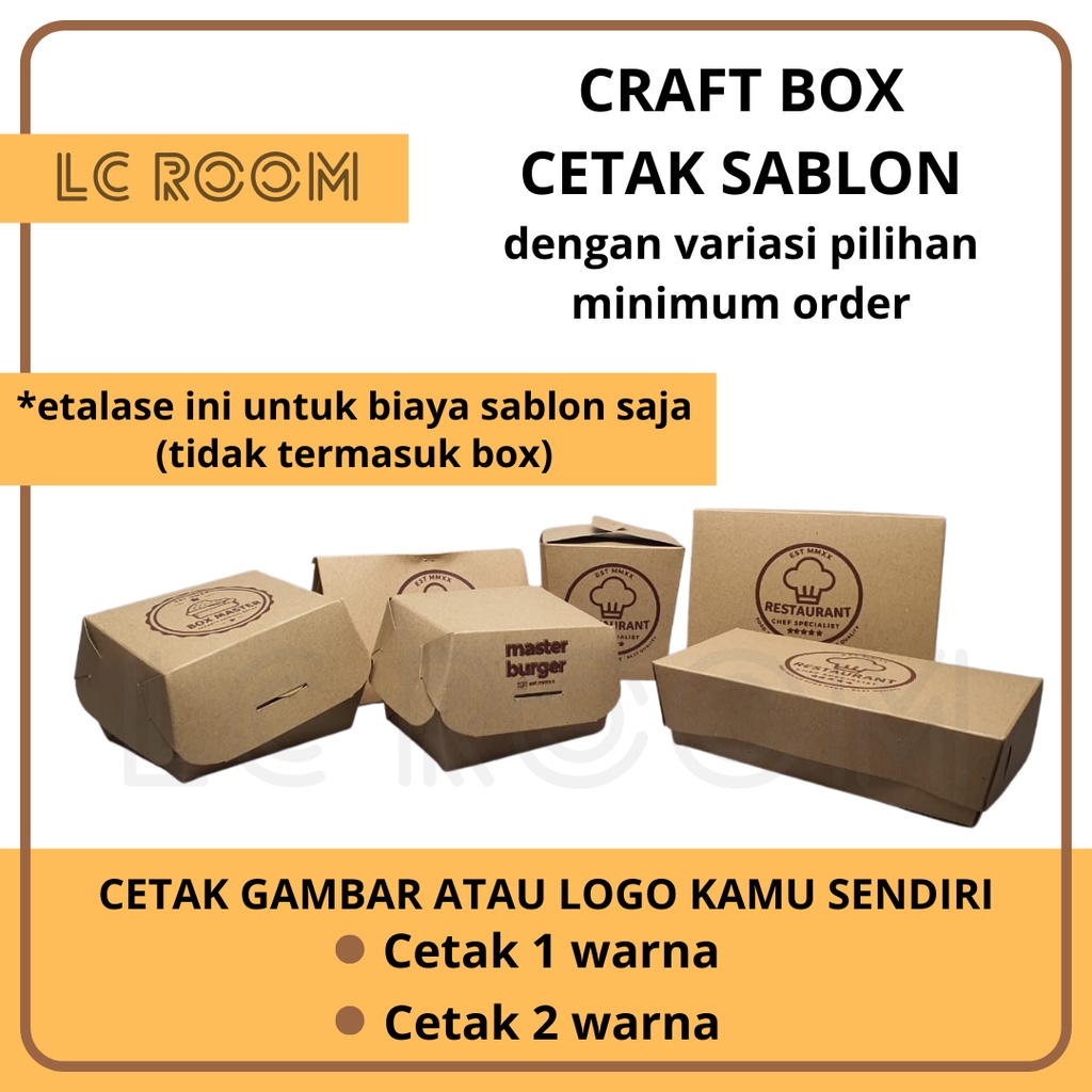 Jual CUSTOM CETAK PRINT SABLON LOGO SABLON BOX CUSTOM GAMBAR DUS ...