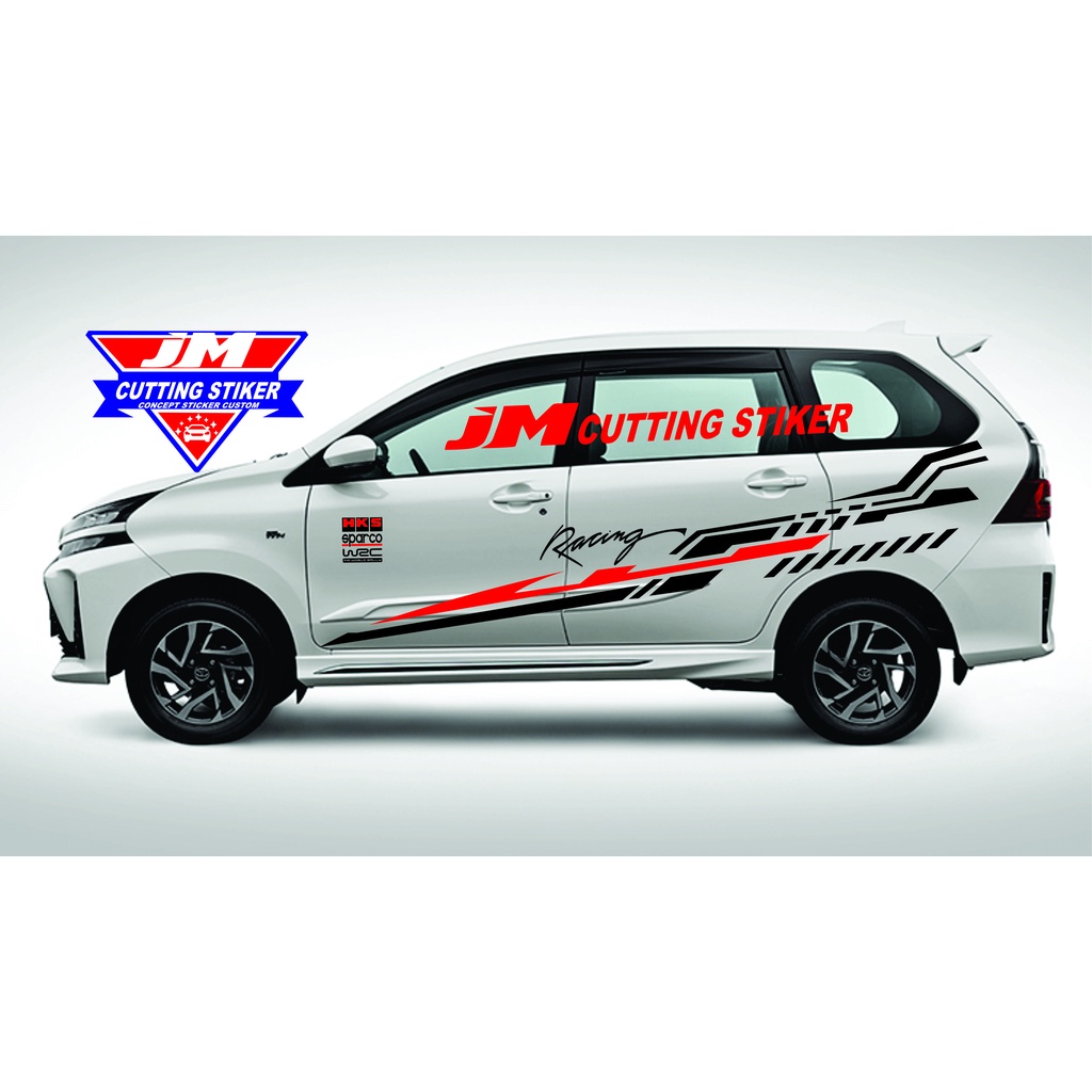 Jual Stiker mobil avanza xenia sigra calya ertiga cutting sticker body ...
