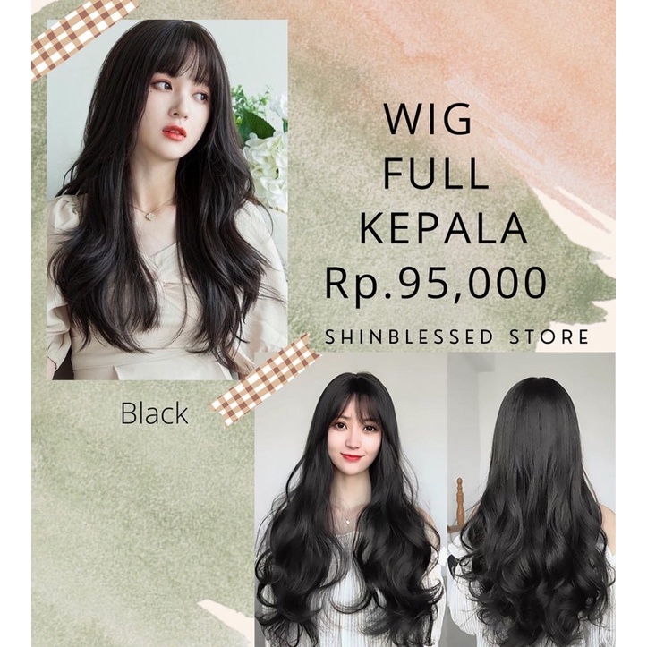 Jual wig wanita (hitam) | Shopee Indonesia