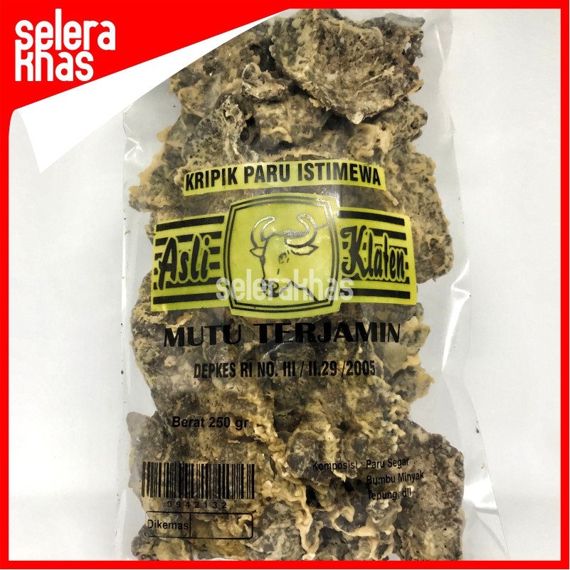Jual Keripik Khas Klaten Hj Ganik | 250gr | Kripik Paru / Belut / Tempe ...