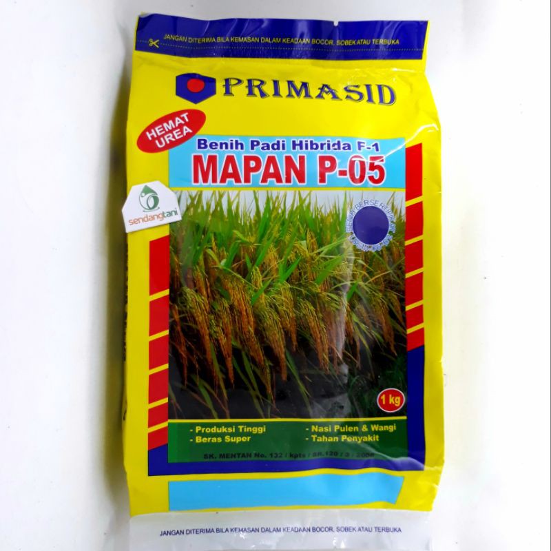 Jual Benih Bibit Padi Hibrida MAPAN 05 Original Primasid 1 kg | Shopee ...