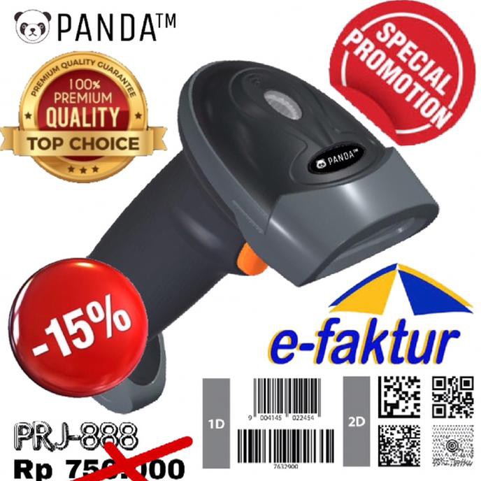 Jual Barcode Scanner E-Faktur 2D Panda Prj-830 (Qr Code-Pdf 417-Efaktur) | Shopee Indonesia