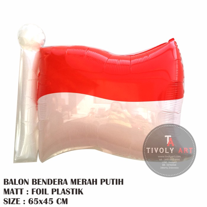 Jual Balon Bendera Merah Putih POLOS / Balon Merah Putih Termurah ...