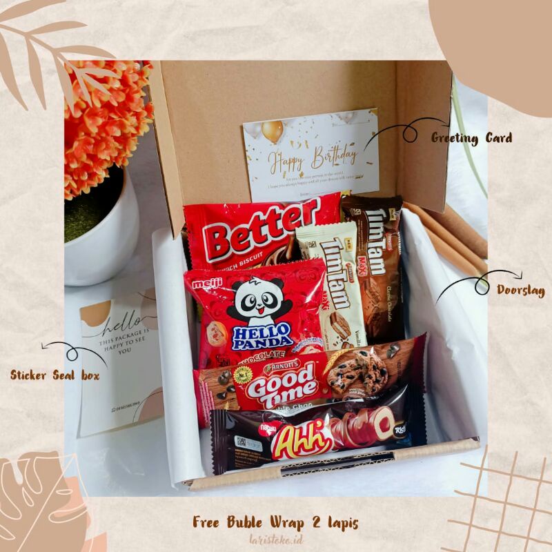 Jual SNACK BOX/Gift Box/Parcel/Kado Hadiah Ulang Tahun/Wisuda | Shopee ...