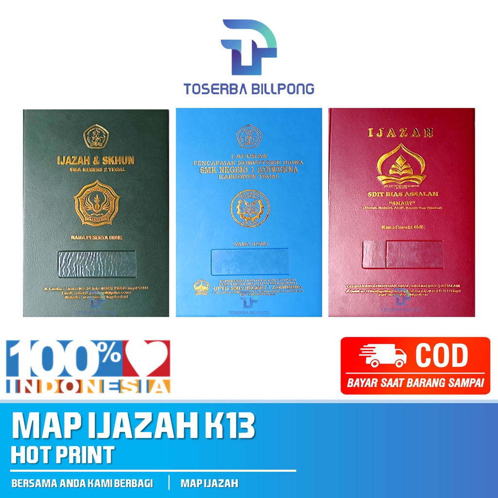 Jual Map Rapor Ijazah K13 Raport Rapot Hotprint PAUD TK SD SMP SMA ...