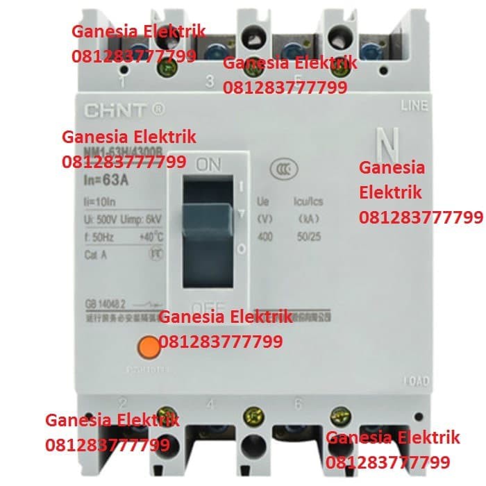 Jual MCCB Chint NM1-63H 4P 35kA NFB Breaker 10A 16A 20A 25A 32A 40A 50A 63A | Shopee Indonesia