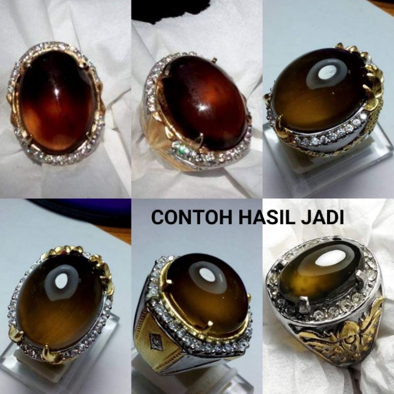 Jual BAHAN ROUGH BATU AKIK SOLAR SOLOK SELATAN NATURAL STONE SMOKY ...