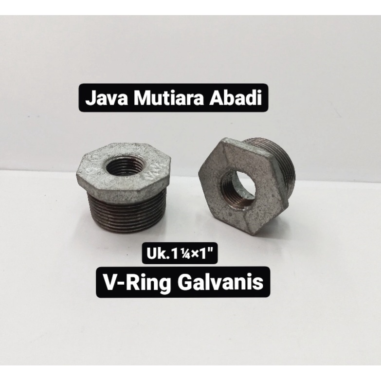 Jual VRing Galvanis Besi d.11/4 x 1'' drat BSPT (G)/Flok ring galvanis ...
