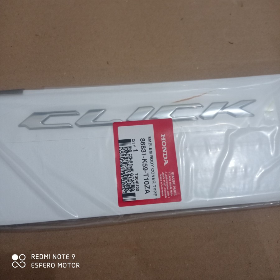 Jual EMBLEM CLICK VARIO 150 SILVER ORIGINAL AHM HARGA SATUAN | Shopee ...