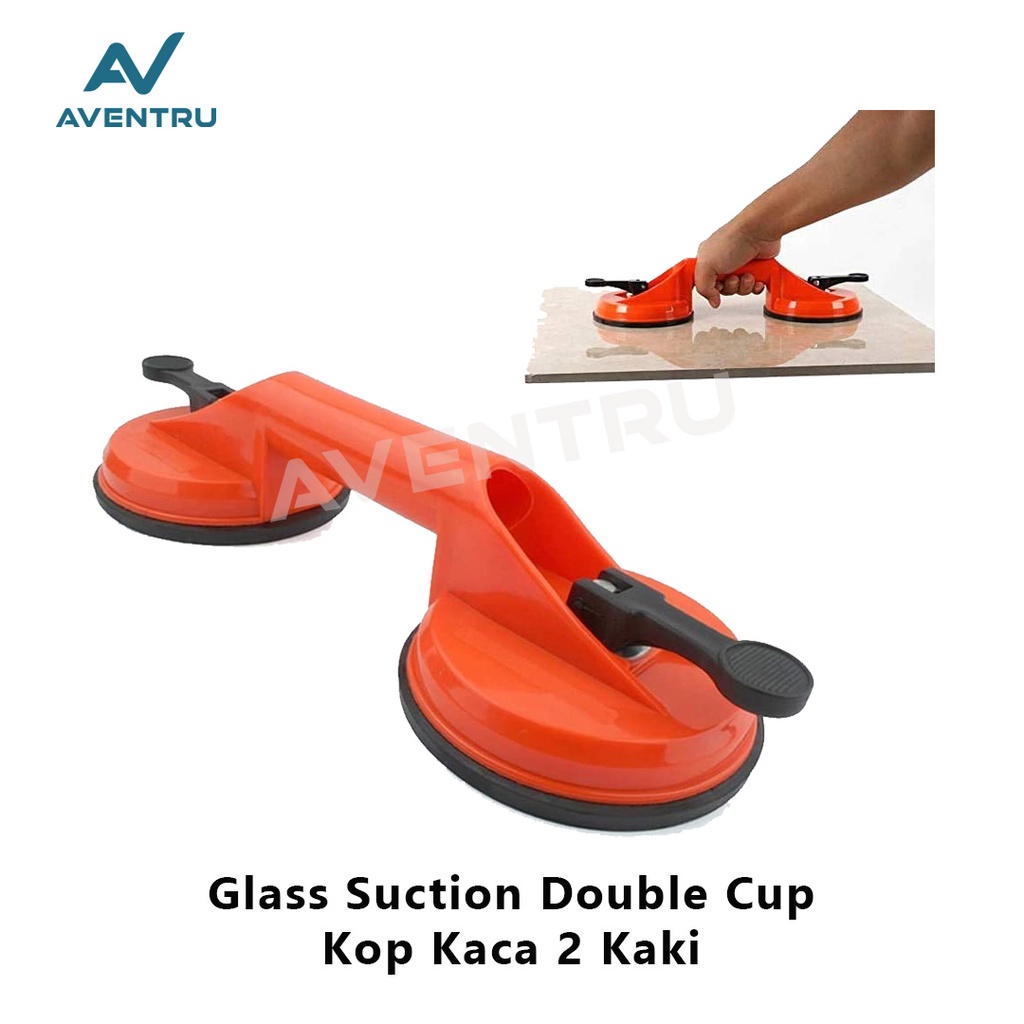Jual Glass Suction Double Cup Sucker Plate Kop Kaca Keramik 2 Kaki 2 ...