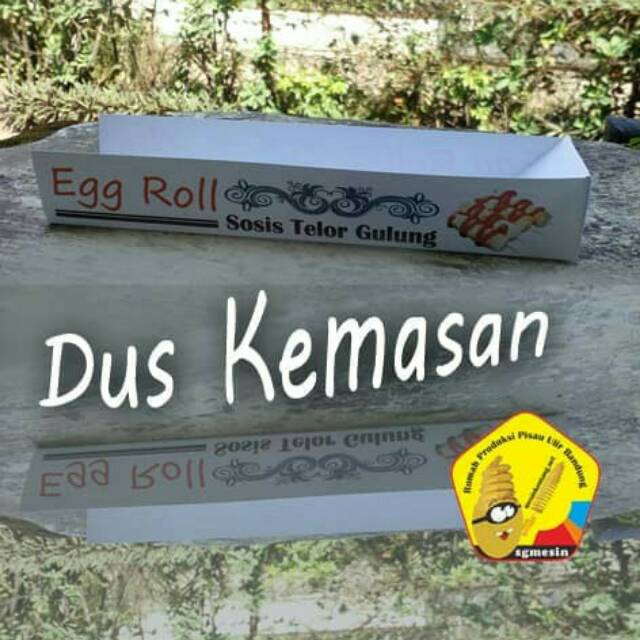 Jual Dus sosis telur - egg roll dus ukuran 22,5 cm | Shopee Indonesia