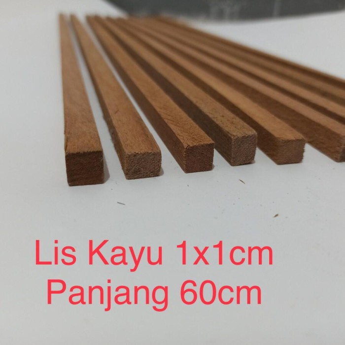 Jual Lis kayu 1x1 cm panjang 60cm | Shopee Indonesia
