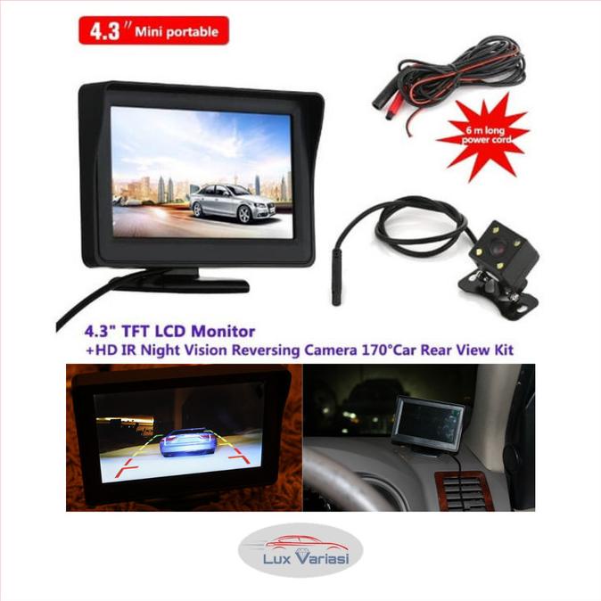 Jual TFT Monitor 4.3 inch + Kamera Parkir Mundur Mobil | Shopee Indonesia