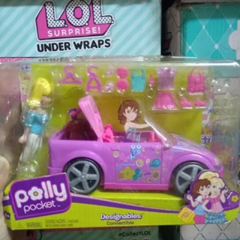 Jual Polly Pocket Designables Convertible Mobil polly pocket original ...