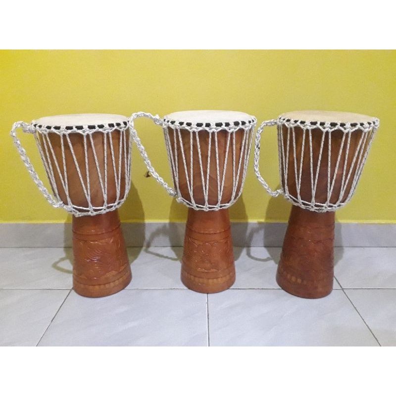 Jual alat musik jimbe djembe reggae T50cm D24cm ukir super | Shopee ...