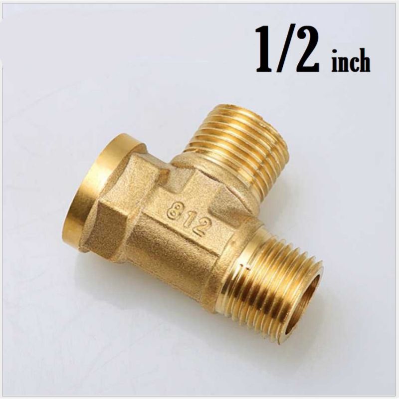 Jual TEE KUNINGAN 1/2 INCH / T SHOWER SAMBUNGAN PIPA 1/2 INCH DRAT ...
