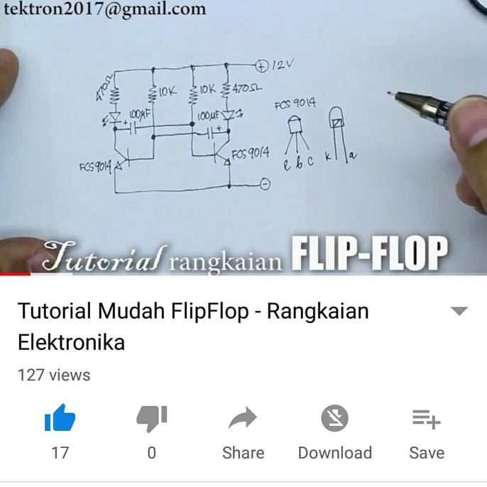 Jual Kit Belajar Lampu Flipflop (tutorial di deskripsi) rangkaian flip ...
