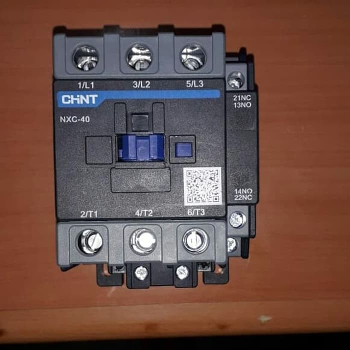 Jual Kontaktor / Contactor Tipe Baru NXC-40 / NXC40 220V 3P 60A 18.5Kw Merk Chint | Shopee Indonesia