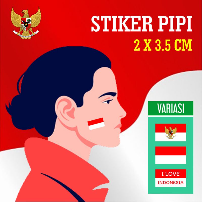 Jual Stiker Pipi Stiker Bendera Sticker Merah Putih Timnas Stiker HUT ...