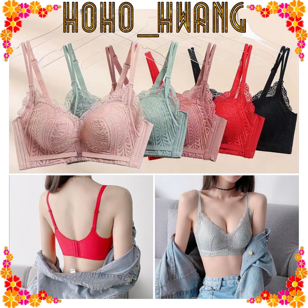 Jual HOHO_HWANG (B-148) BRa women bra BH RENDA WANITA PUSH UP busa tipis nyaman BRA WANITA TANPA ...