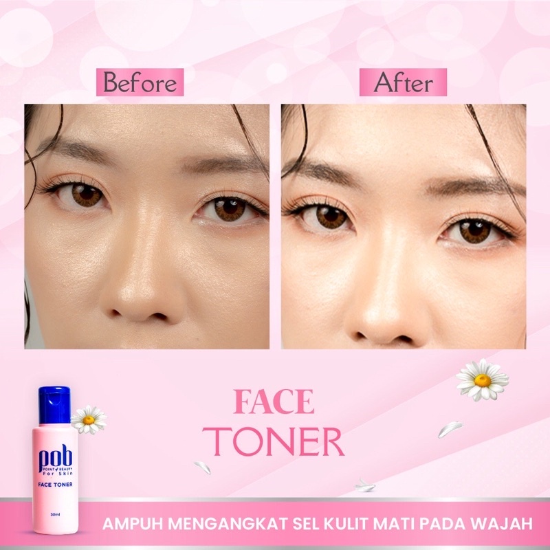 Jual pob face toner membantu mengangkat sel kulit mati,pencerah dan ...