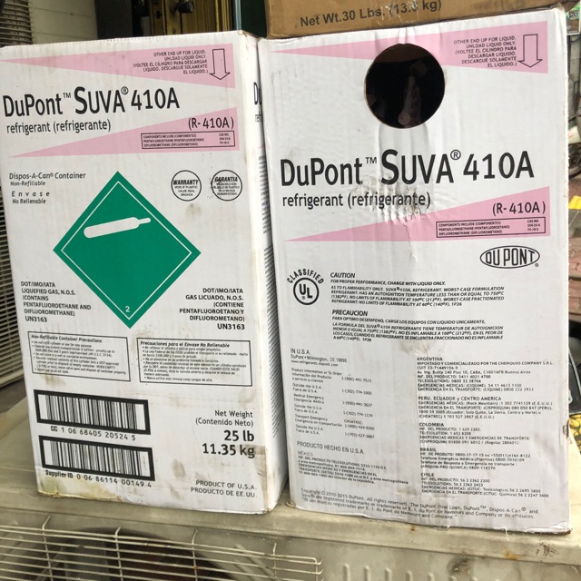 Jual freon r410 freon ac r410a dupont suva isi 1 kg free tabung ...
