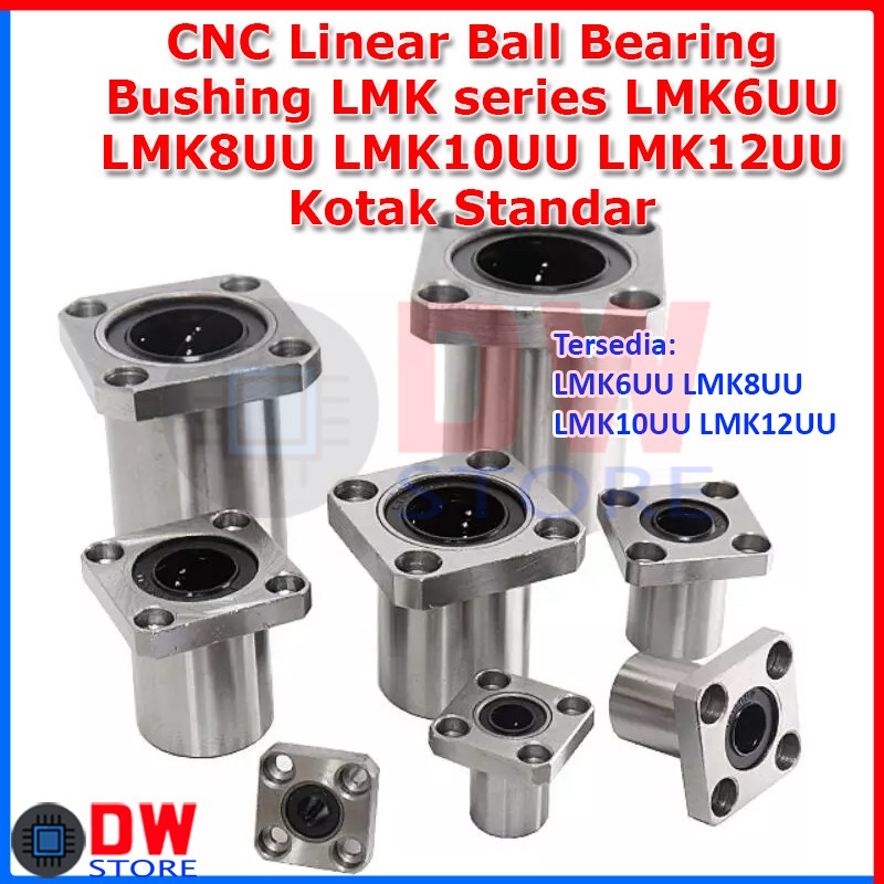 Jual Linear Motion Ball Bearing LMK series LMK6UU LMK8UU LMK10UU ...