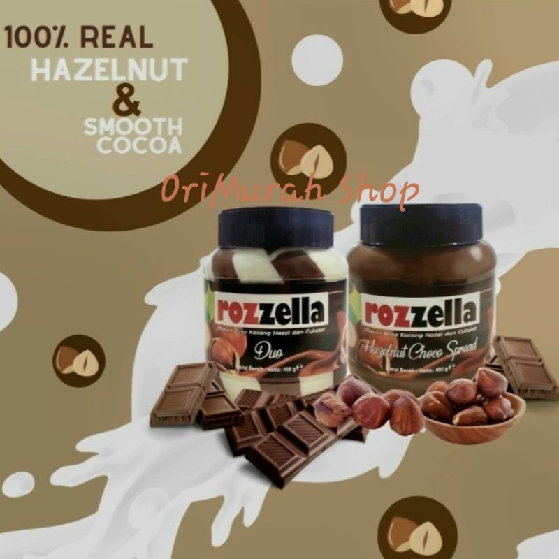 Jual Rozzella Duo Hazelnut Choco Spread 400 g Selai Rozzela Duo Hazelnut Chocolate Rozella Selai ...