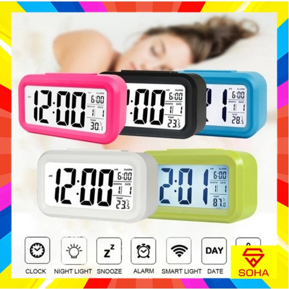 Jual JD-05 Jam weaker Pintar jam Meja Digital LCD Alarm Kalender ...