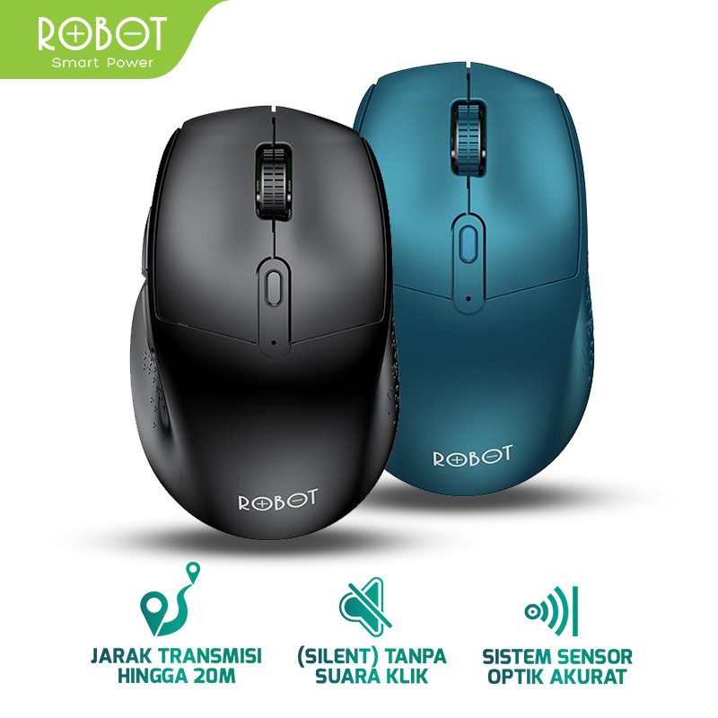 Jual Mouse Wireless Robot M320 Silent Click 2.4Ghz - Wireless Mouse ...