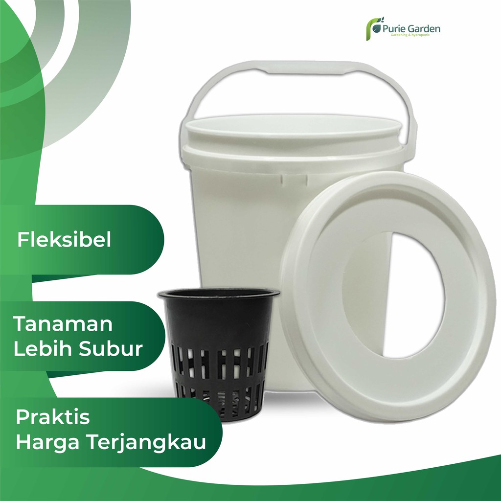 Jual Box Hidroponik Dutch Bucket dan Netpot 10cm | Shopee Indonesia
