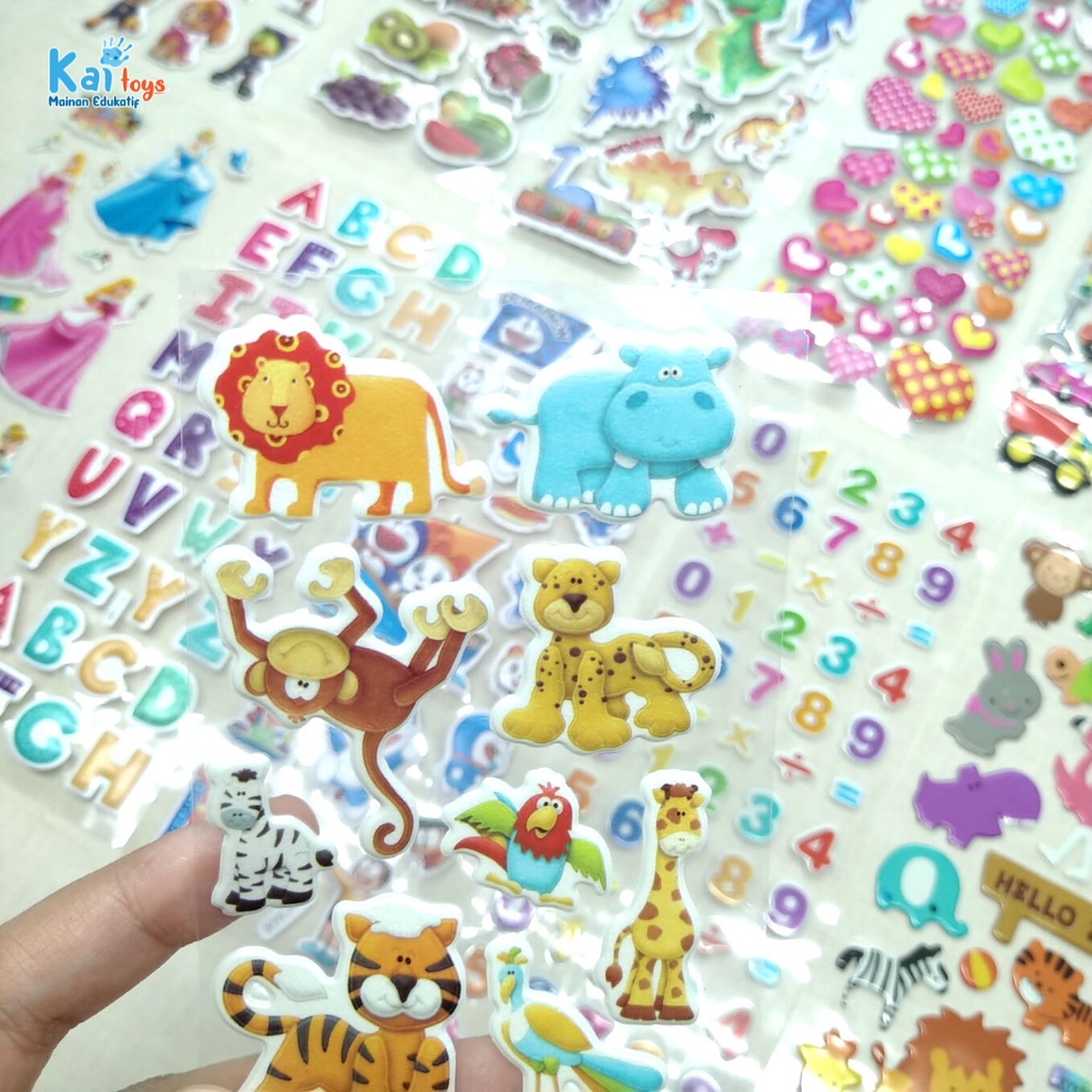 Jual Sticker Timbul 3D / Sticker Anak Perempuan / Sticker 3D Sticker ...