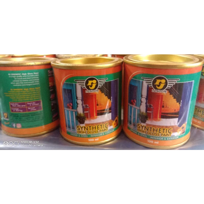 Jual cat minyak rj 100ml cat kaleng kecil 100 ml 1 ons RJ SYNTHETIC ...