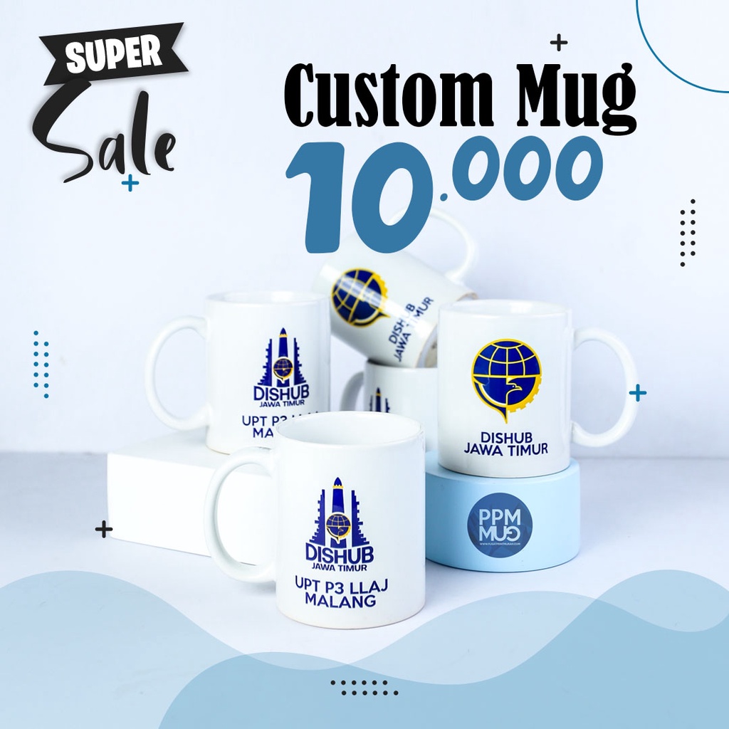 Jual Souvenir Gelas Custom Mug Keramik Custom Design Print Sablon ...