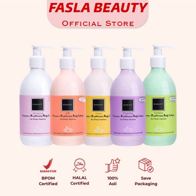 Jual FASLA | SCARLETT WHITENING BODY LOTION ORIGINAL Romansa | Fantasia ...