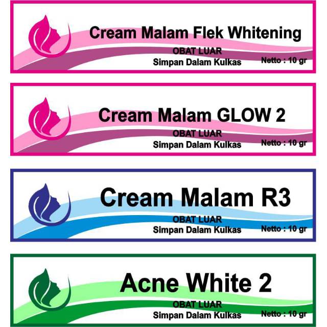Jual Stiker Label Cream Kosmetik | Shopee Indonesia
