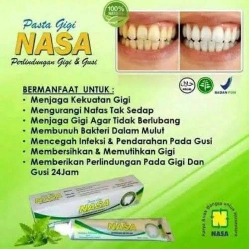 Jual Umah Rempah Pasta Gigi Nasa Penghilang Dan Perontok Karang Gigi ...