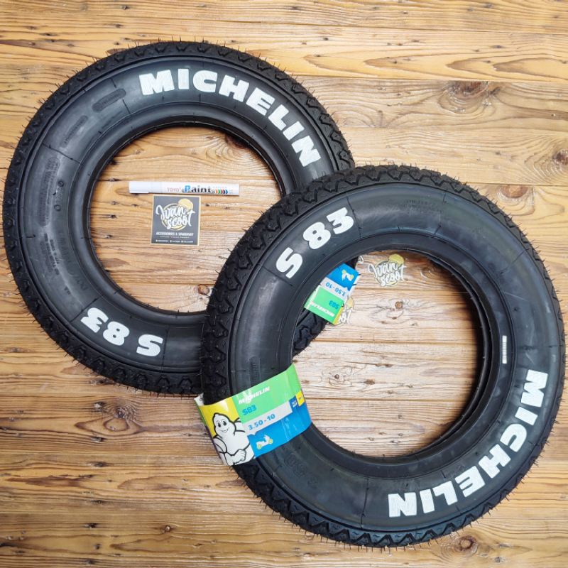 Jual BAN LUAR MICHELIN S83 UKURAN 350-10 300-10 BAN VESPA MICHELIN S83 ...