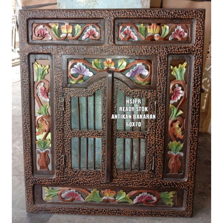 Jual READY STOK jendela kaca/krepyak 60x80 (packing FREE BUBBLE WARP ...