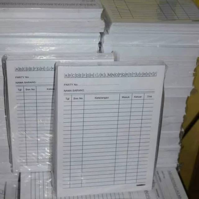 Jual Kartu stok kecil isi 100 / kartu stock card | Shopee Indonesia