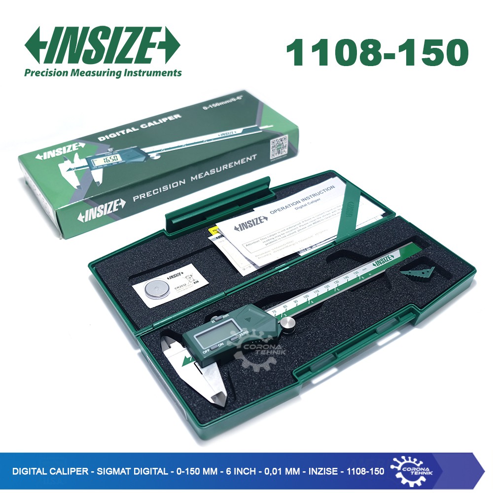 Jual Insize - 1108-150 - Digital Caliper - 0-150 mm - 6 Inch - 0,01 mm ... Jual Insize - 1108-150 - Digital Caliper - 0-150 mm - 6 Inch - 0,01 mm ...