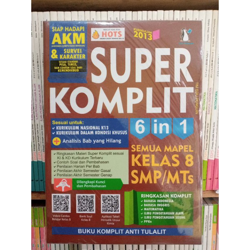 Jual Buku Super Komplit 6 In 1 Semua Mapel Kelas 8 Smp Mts Shopee