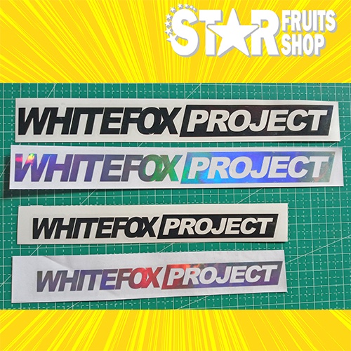 Jual STIKER CUTTING WHITE FOX PROJECT | Shopee Indonesia